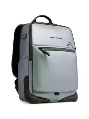 PIQUADRO Water-resistant Backpack With Logo - Grey