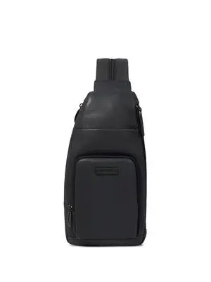 PIQUADRO Modus Restyling Leather Sling Bag - Black