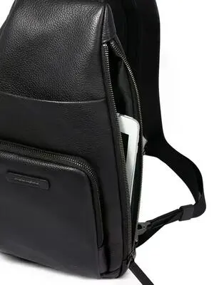 PIQUADRO Modus Restyling Leather Sling Bag - Black