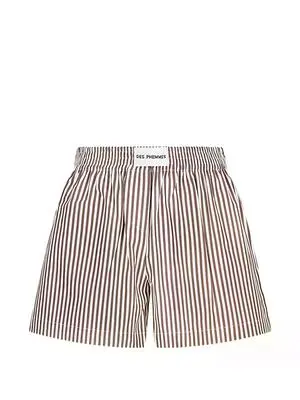 DES_PHEMMES Striped Boxer Shorts - Brown