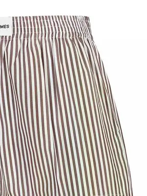 DES_PHEMMES Striped Boxer Shorts - Brown