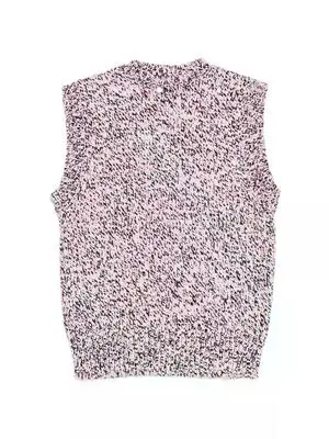 Liu Jo Mouliné Vest With Bejewelled Buttons
