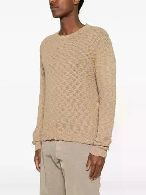 SEWMOD Open-knit Crew Neck Sweater