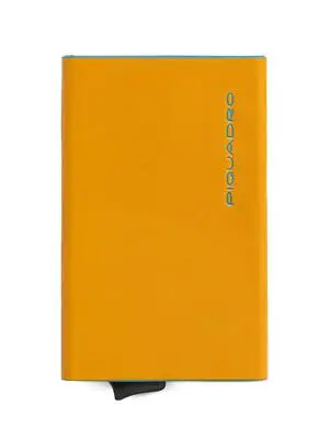 PIQUADRO Pop-up Rfid-protection Card Holder - Yellow