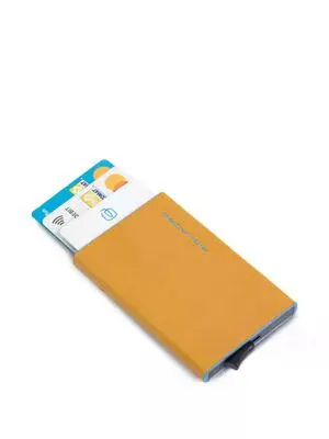 PIQUADRO Pop-up Rfid-protection Card Holder - Yellow