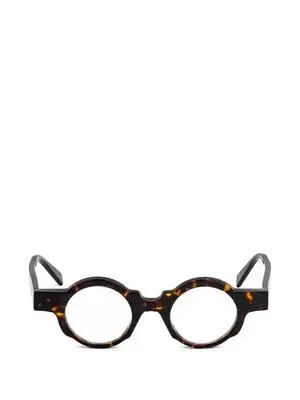 KUBORAUM K32 Round-frame Glasses - Brown