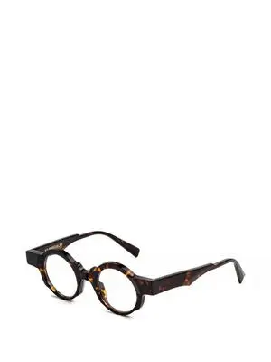 KUBORAUM K32 Round-frame Glasses - Brown