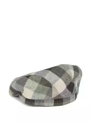 LOCK & CO. HATTERS Grosvenor Check Flat Cap - Neutrals