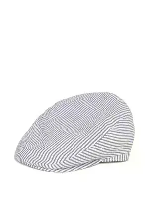 LOCK & CO. HATTERS Grosvenor Seersucker Flat Cap