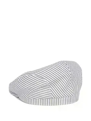 LOCK & CO. HATTERS Grosvenor Seersucker Flat Cap