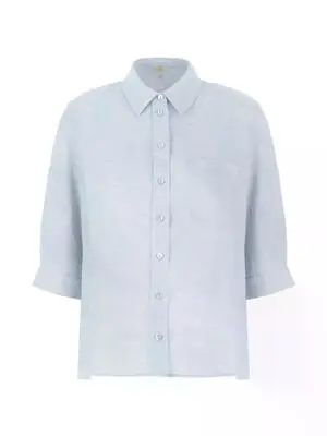 PANICALE Classic-collar Shirt - Blue