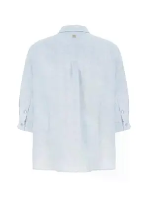 PANICALE Classic-collar Shirt - Blue