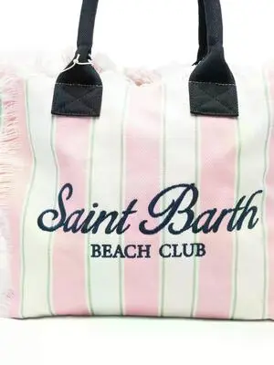 MC2 SAINT BARTH Striped Tote Bag - Pink