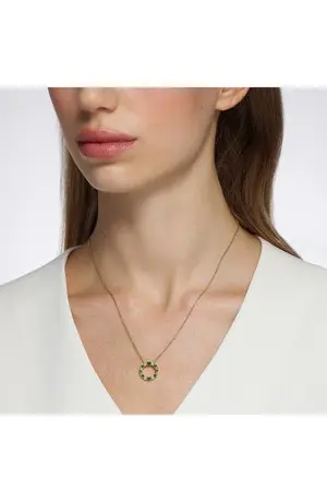 MARK HENRY Bubbly Diamond & Pendant Necklace - Emerald