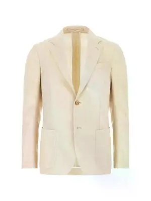 LARDINI Single-breasted Patch-pocket Blazer - Neutrals
