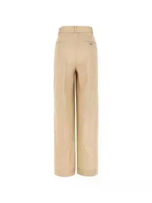 Iceberg Belted Pleated Trousers - Neutrals