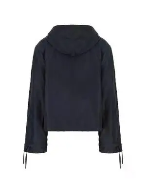 Iceberg Drawstring-cuff Hooded Jacket - Blue