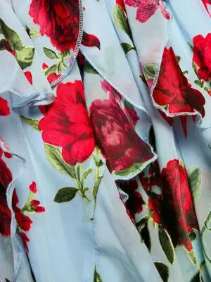 Alice + Olivia Kristen Floral-print Maxi Dress - Blue