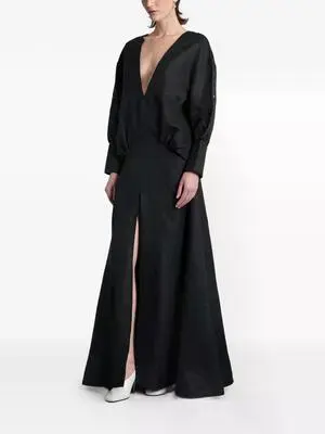 BATAKOVIC V-neck Open-back Dress