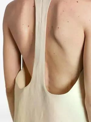 BATAKOVIC Asymmetric Halter-neck Linen Top