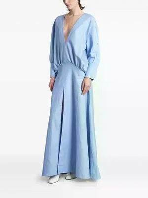 BATAKOVIC V-neck Cotton Maxi Dress