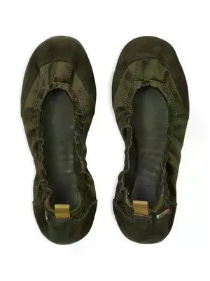 Paul Smith Laguna Panelled Ballet Flats - Green