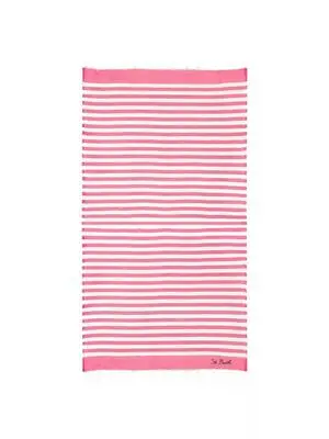 MC2 SAINT BARTH Fouta Striped Beach Towel - Pink