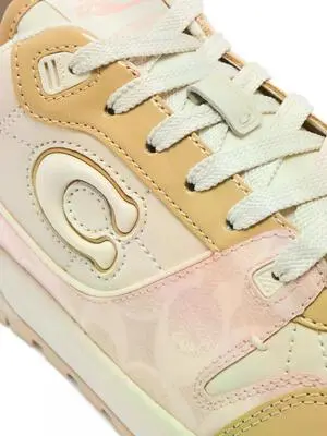 COACH Soho Patent-leather Sneakers - Neutrals