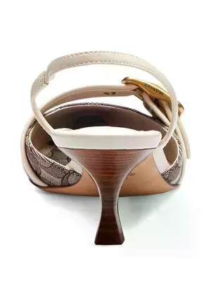 COACH Margot Buckle-detail Slingback Sandals - Brown