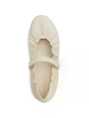 COACH Mary Jane Leather Ballet Flats - Neutrals