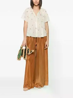 FORTE_FORTE Petites Fleurs Gathered Blouse