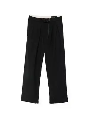 White Sand Black Wash Bottoms For Men