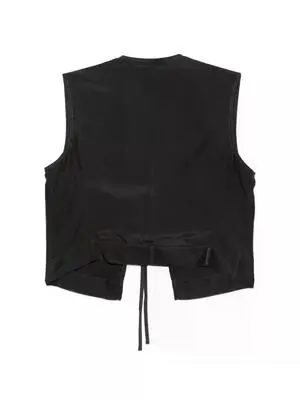 Barena Venezia Multi Pura Silk Vest - Black