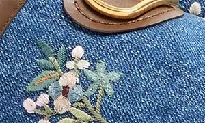 Valentino Garavani Vlogo Embroidered Espadrille Mule