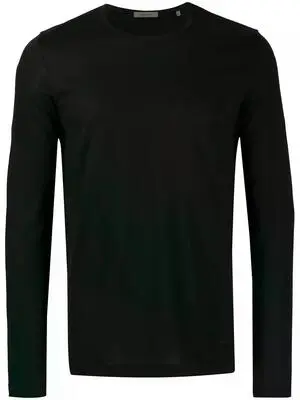 Corneliani Fitted Silk Sweatshirt - Black