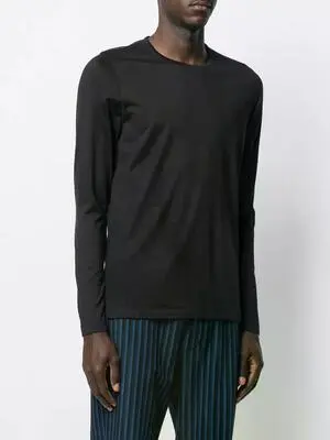 Corneliani Fitted Silk Sweatshirt - Black