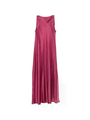 Antonelli Firenze Bead-embellished Cowl-neck Dress - Pink