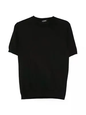 CENERE GB Fine-knit T-shirt - Black
