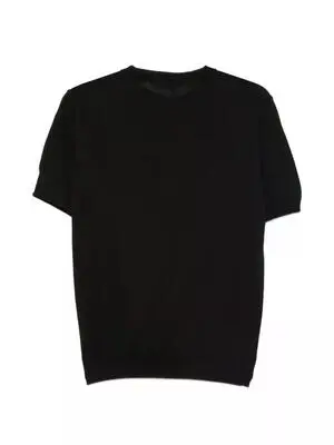 CENERE GB Fine-knit T-shirt - Black