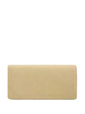 GIANNI CHIARINI Bubble Contrast-stitch Wallet - Yellow