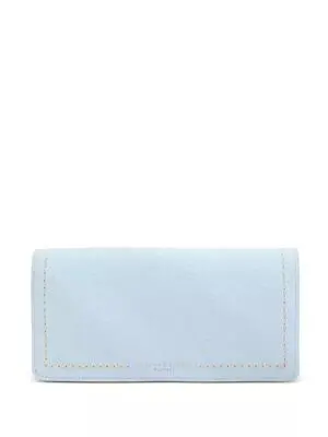 GIANNI CHIARINI Bubble Topstitched Wallet - Blue