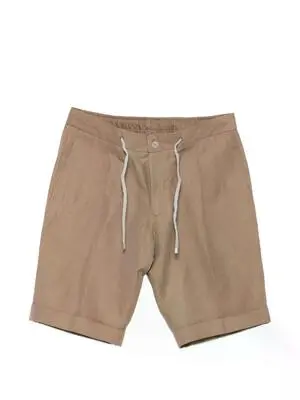 BARBA NAPOLI Capri Drawstring Shorts - Brown
