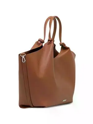 Dkny Large Paula Commuter Knotted Tote Bag - Brown