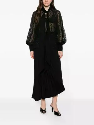 PARLOR Pussy-bow Collar Blouse