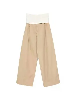 DARKPARK Wendy Fold-over Pleated Trousers