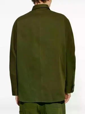 Givenchy Couture Seam Logo-patch Pocket-detail Cotton Shirt