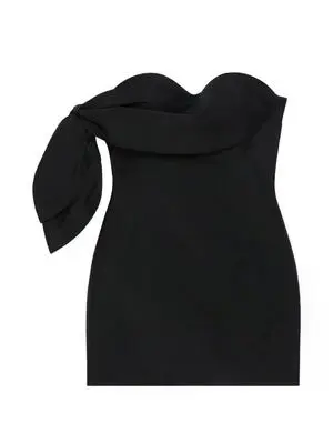 Givenchy Bow-detail Draped Dress - Black