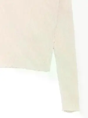 Isabel Benenato Textured Cropped Sweater