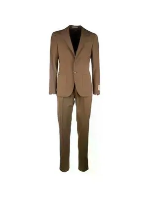 Corneliani Single-breasted Patch-pocket Suit - Brown