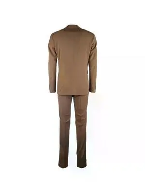 Corneliani Single-breasted Patch-pocket Suit - Brown